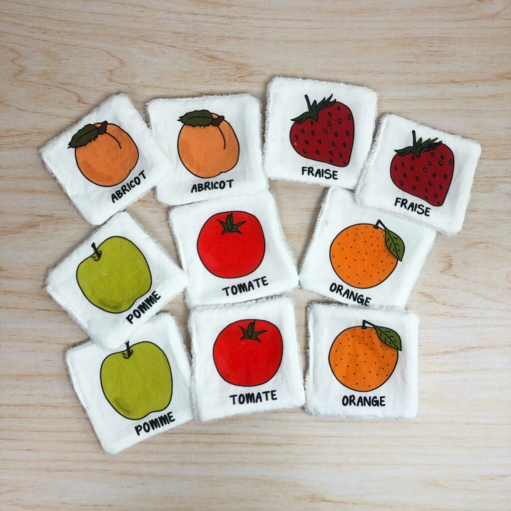 Jeu mémory fruits et légumes "petit jardinier" - LA NATURE DES PETITS