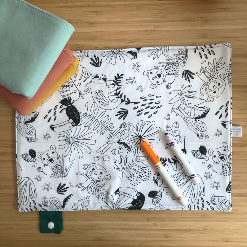 Set de table à colorier - FÉE - LA NATURE DES PETITS