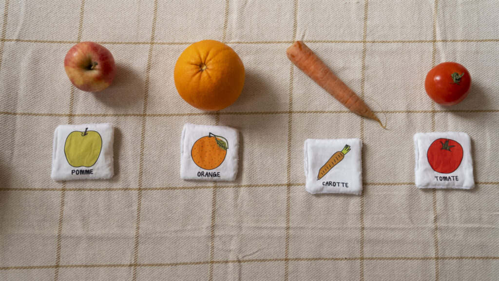 Jeu mémory fruits et légumes "petit jardinier" - LA NATURE DES PETITS