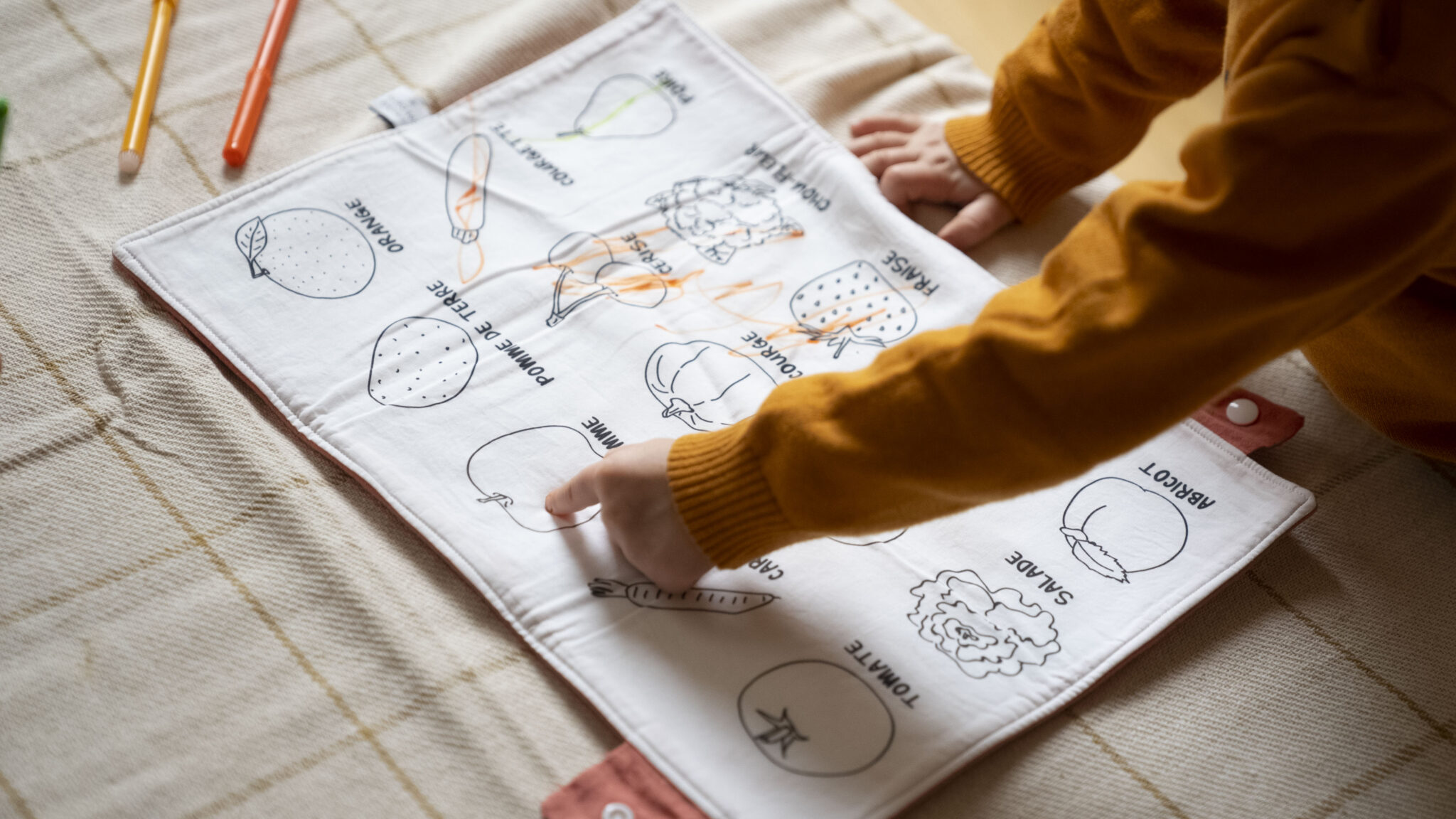 Set de table à colorier "Petit jardinier" - Imagier fruit et légume ...