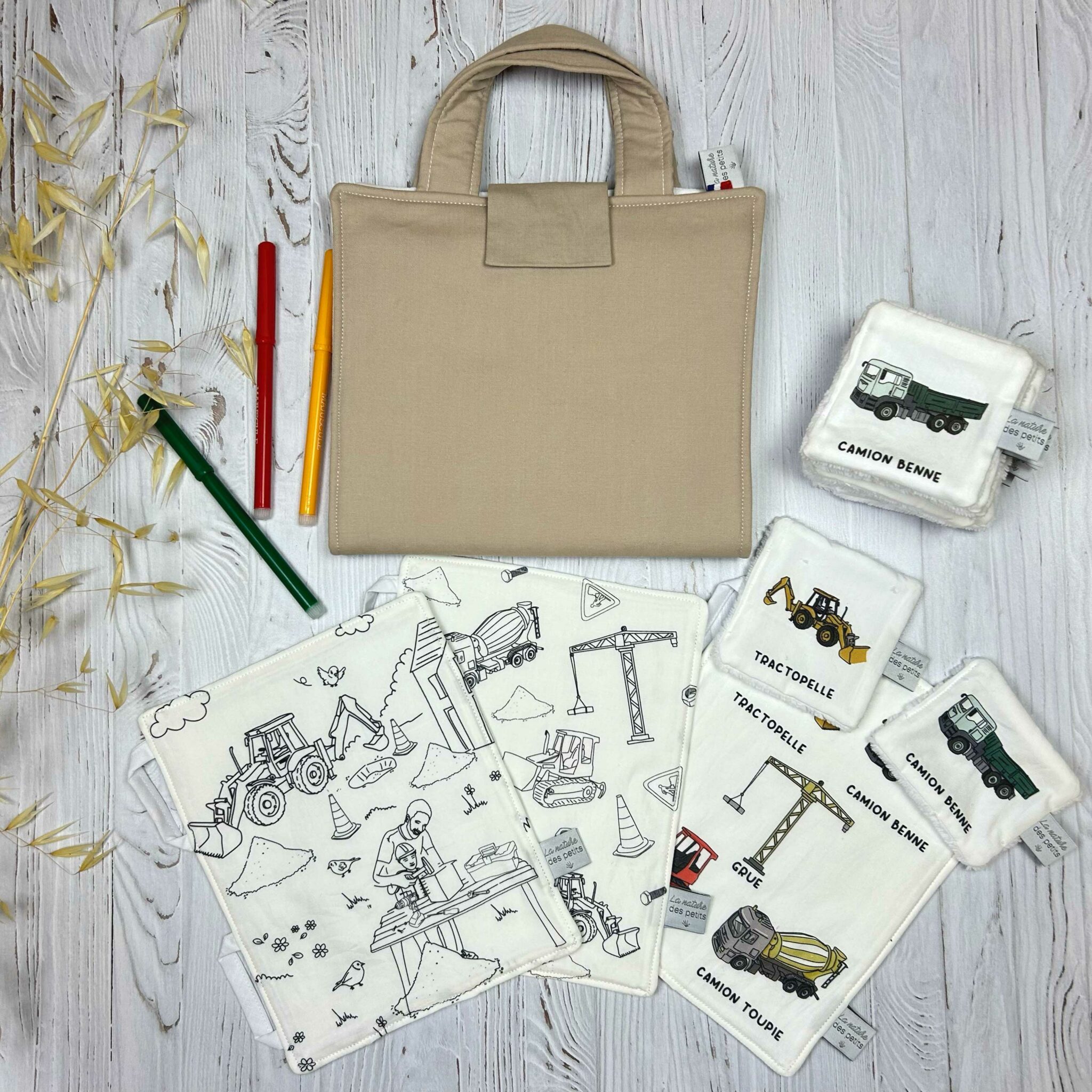 Mallette d'activités évolutive + 3 pages + mémory- "Petit bricoleur ...