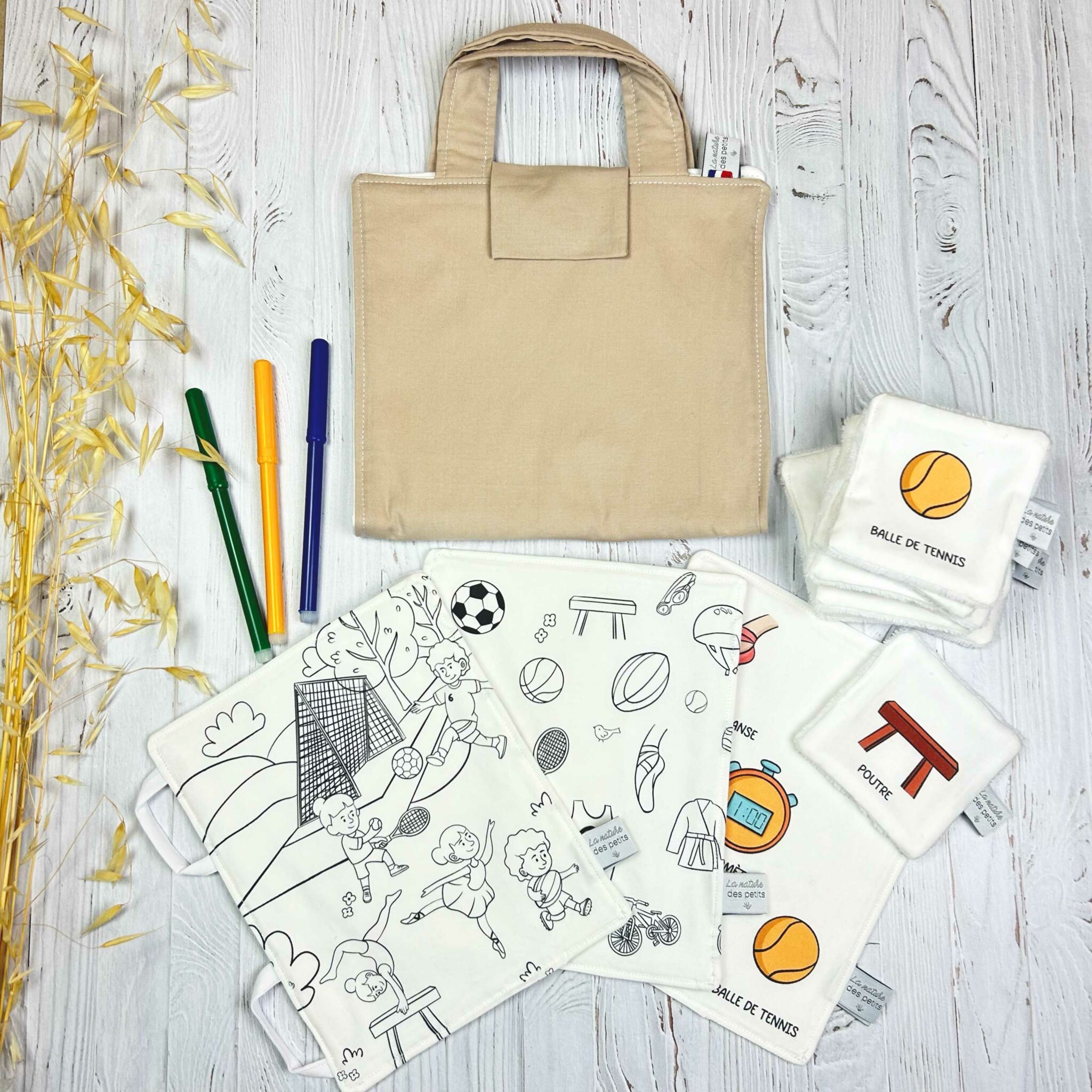 Mallette d'activités évolutive + 3 pages + mémory- "Petit champion ...