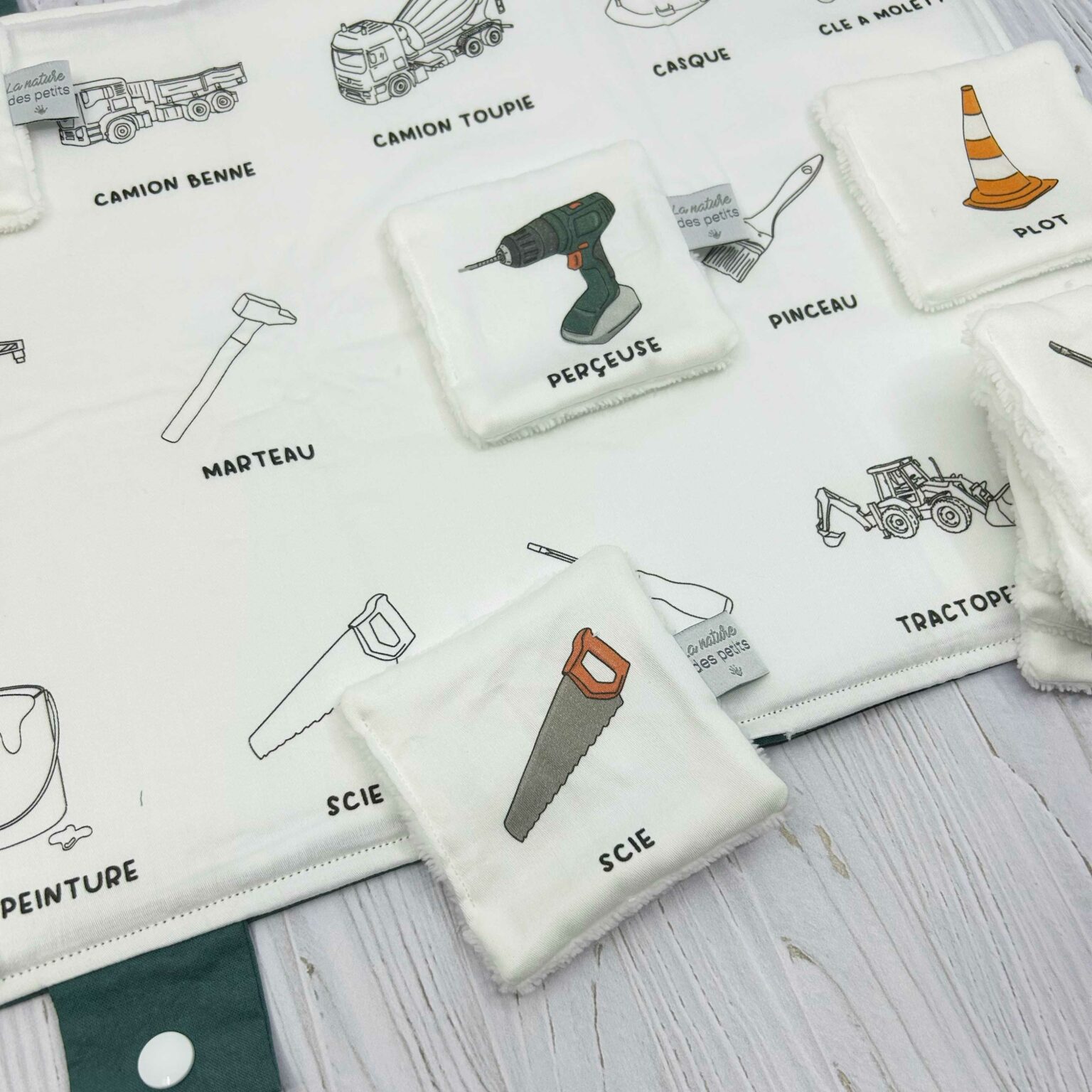 Set de table à colorier lavable "Petit bricoleur" - IMAGIER OUTILS ...