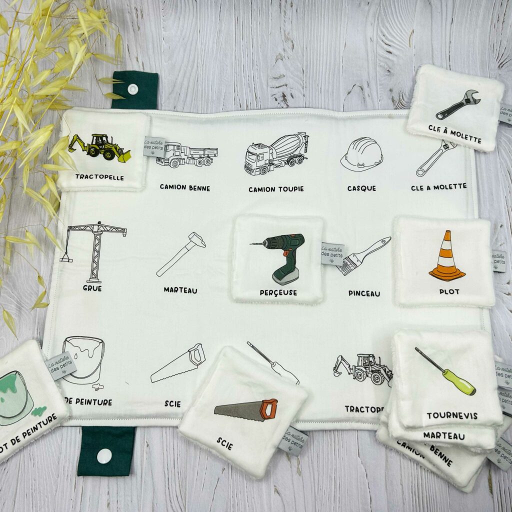Set de table à colorier lavable "Petit bricoleur" - IMAGIER OUTILS ...