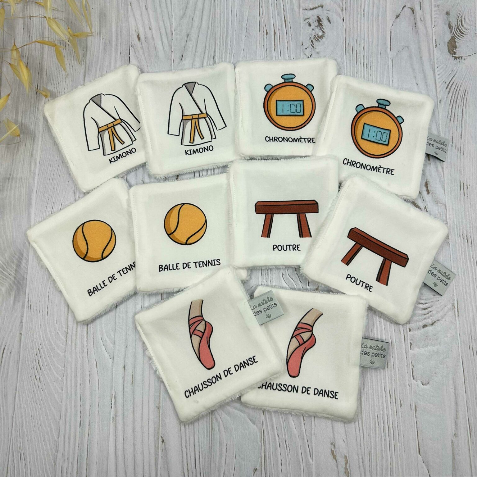 Jeu mémory "le sport" - LA NATURE DES PETITS